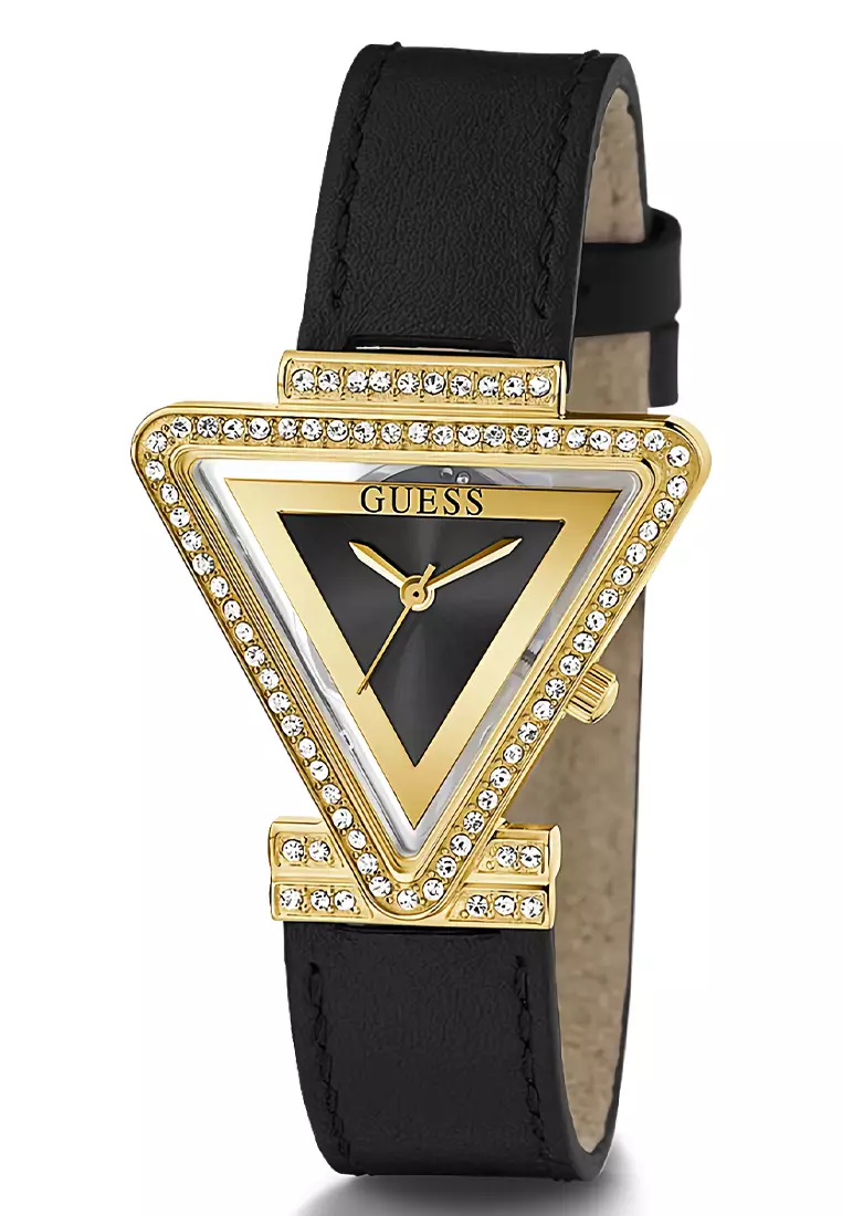 Jual Guess Guess GW0504L5 - Jam Tangan Wanita - Gold - Black Leather ...