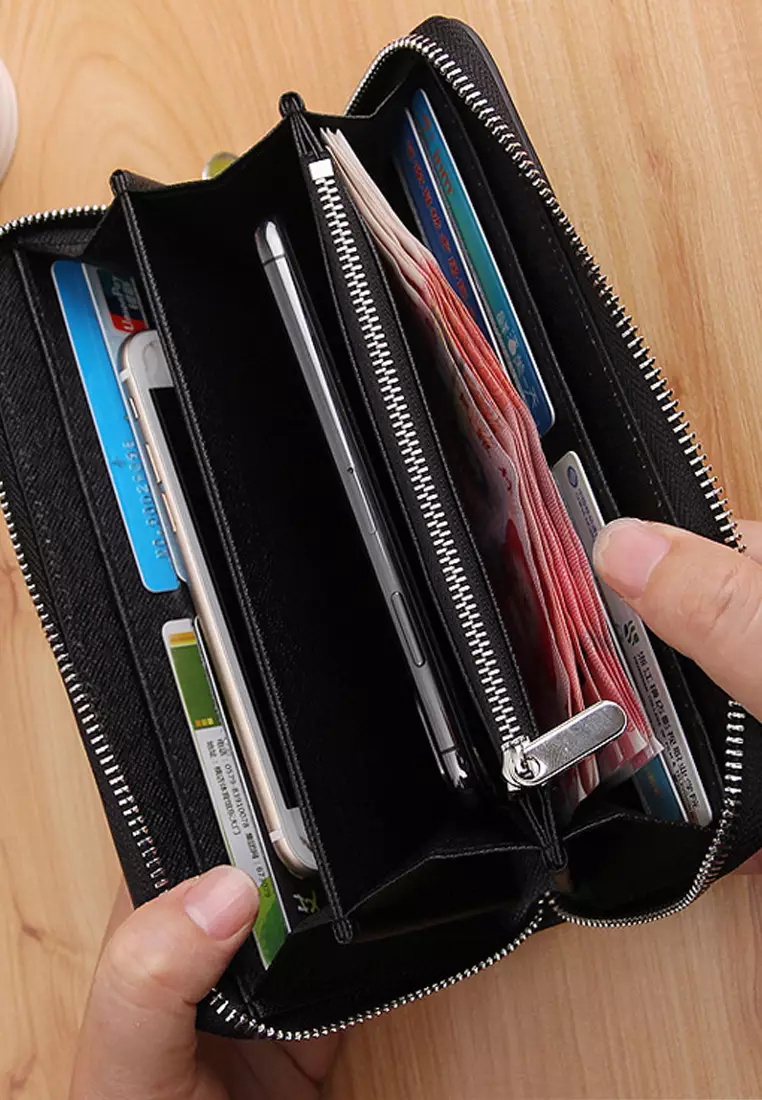 Buy ZITIQUE Pressure double folding long wallet 2025 Online | ZALORA