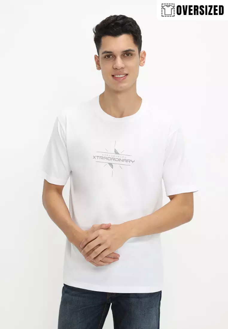 Jual Xtraordinary (XO) XTRAORDINARY (XO) T-Shirt Cotton Oversized Pria 2079240011 Original 2025 ...