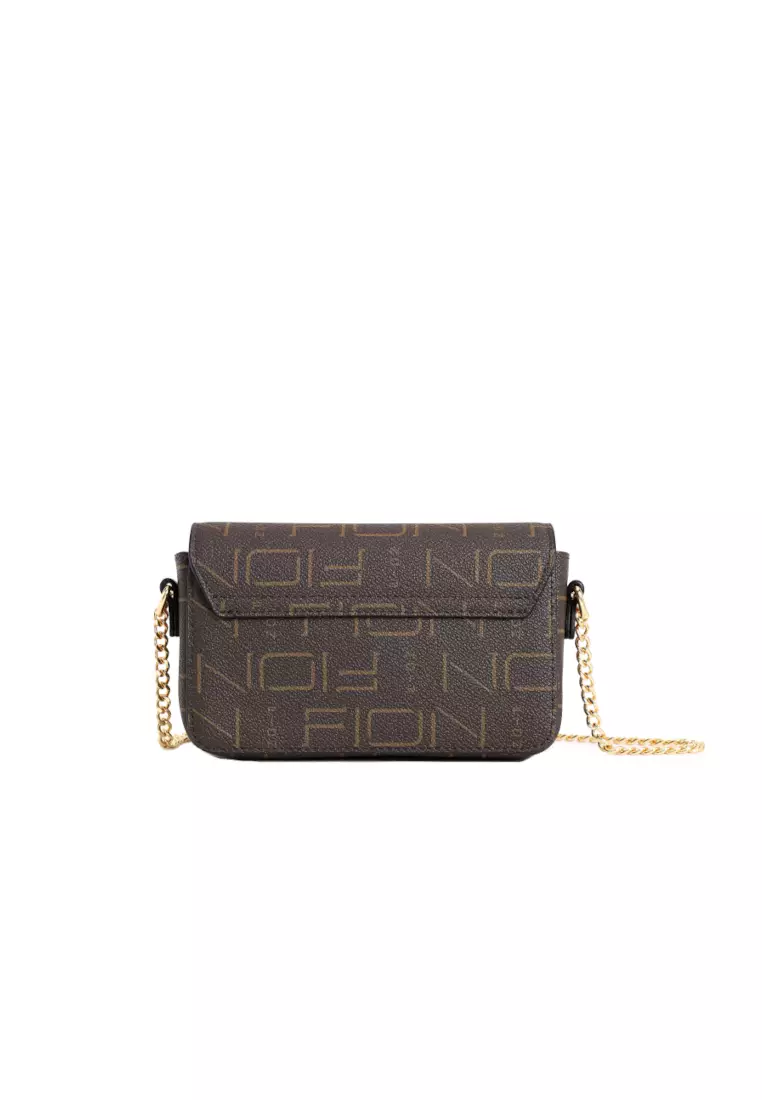 Buy FION FION Monogram PVC Leather Flap Bag Online | ZALORA Malaysia