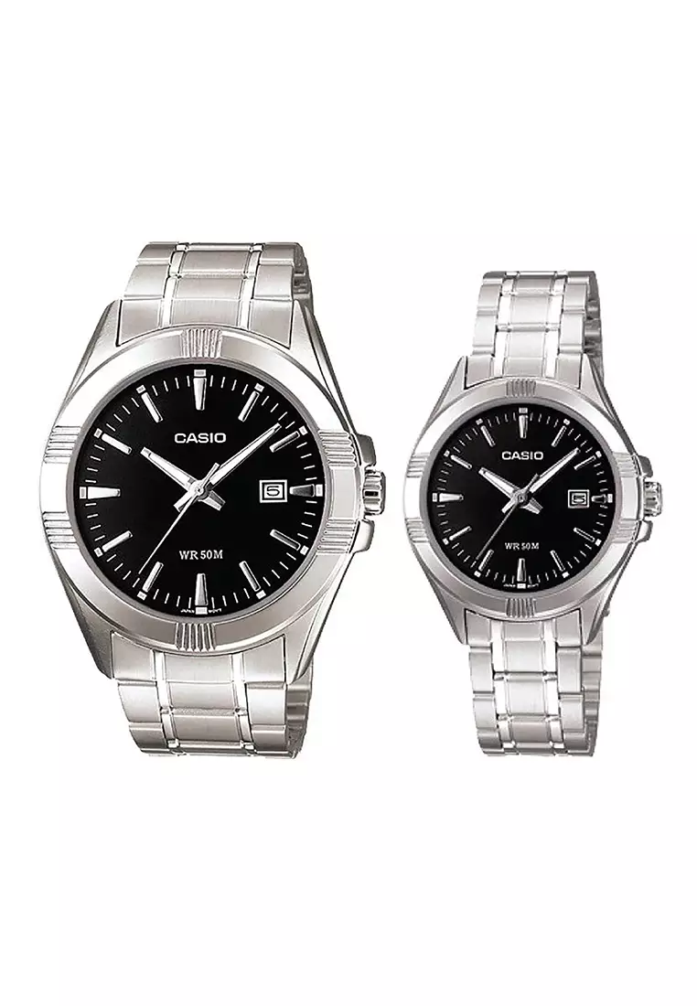 Buy Casio Couple Analog Watch MTP/LTP-1308D-1A Silver Stainless Steel Strap Online | ZALORA Malaysia
