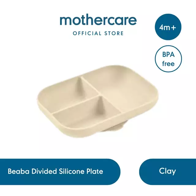 Jual Mothercare Beaba Divided Silicone Plate Clay -Set Perlengkapan ...