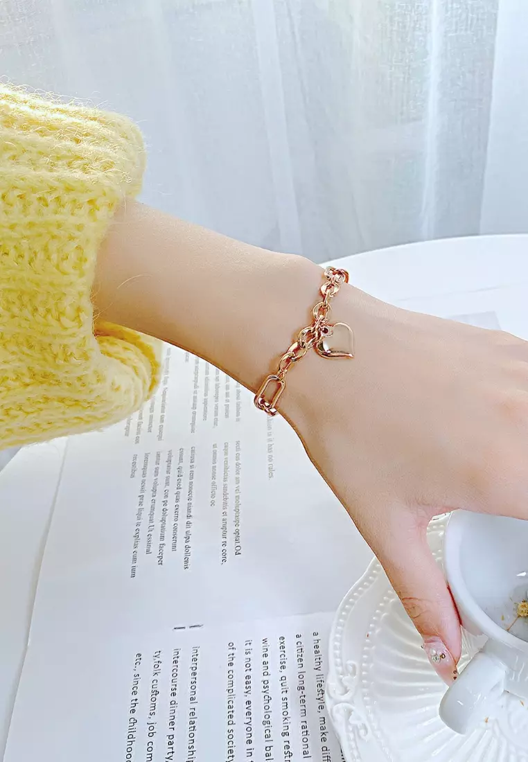 Buy CELOVIS Amora Necklace Paired with Everlast Bracelet Jewellery Set ...