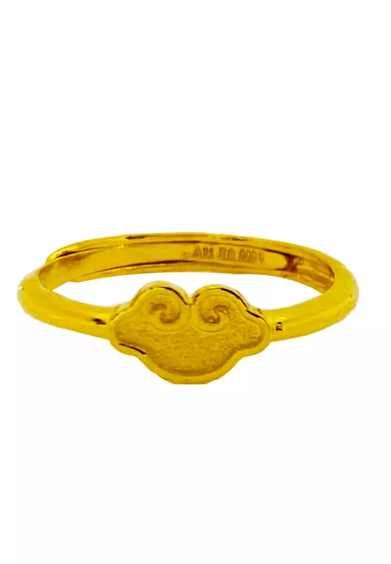 Buy LITZ LITZ 999 (24K) Gold Ring ER009 (3.18g+/-) Online | ZALORA Malaysia