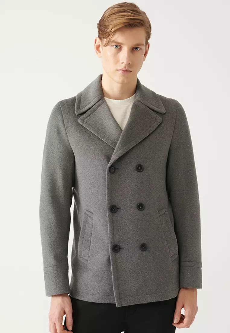 Jual Avva Buttoned Wool Coat Original 2025 | ZALORA Indonesia