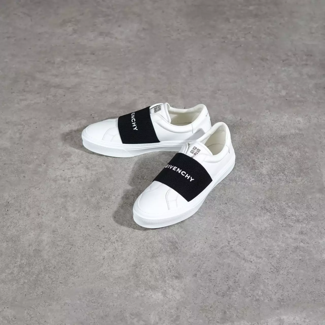 Jual Givenchy Sepatu GIVENCHY URBAN BAND STRIPE BLACK CANVAS WHITE ...