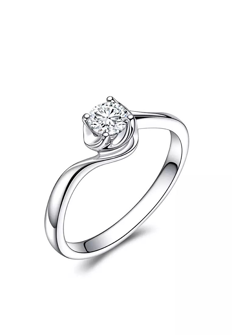 Buy LAZO DIAMOND LAZO DIAMOND Signature Twisted Bypass Solitaire ...