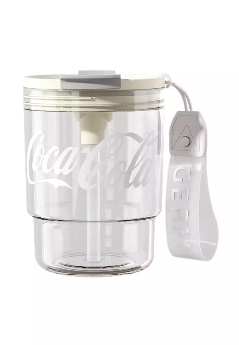 Buy Germ GERM Coca-Cola Tritan Water Cup 375ML Sippy Cup Leak-Proof Portable Woven Hand Carry ...
