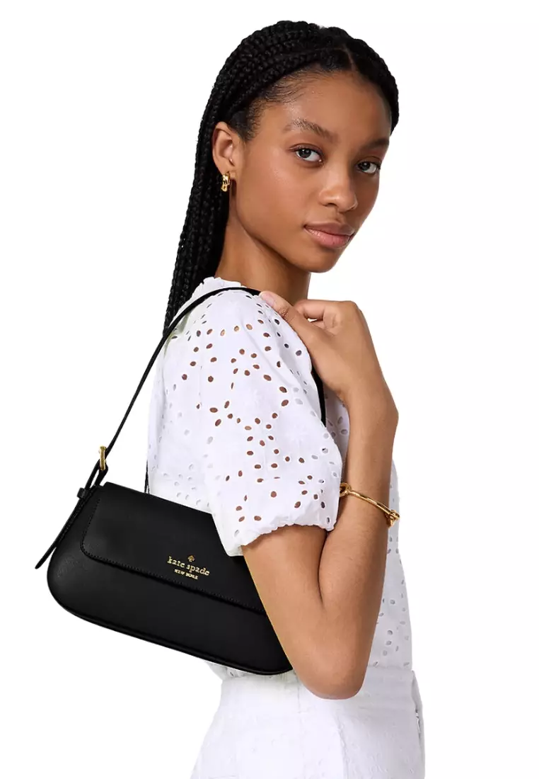 Buy Kate Spade Kate Spade Madison Small Flap Shoulder Bag In Black ...