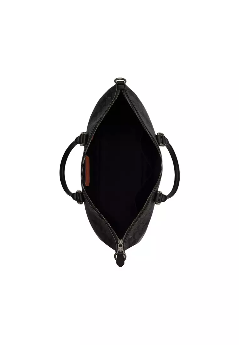 Buy Coach Caleb Work Bag In Signature Canvas CY770 Online | ZALORA Malaysia