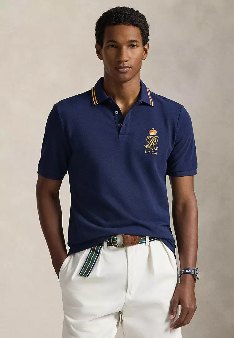 Buy Polo Ralph Lauren Classic Fit Crest Mesh Polo Shirt 2026 Online ...