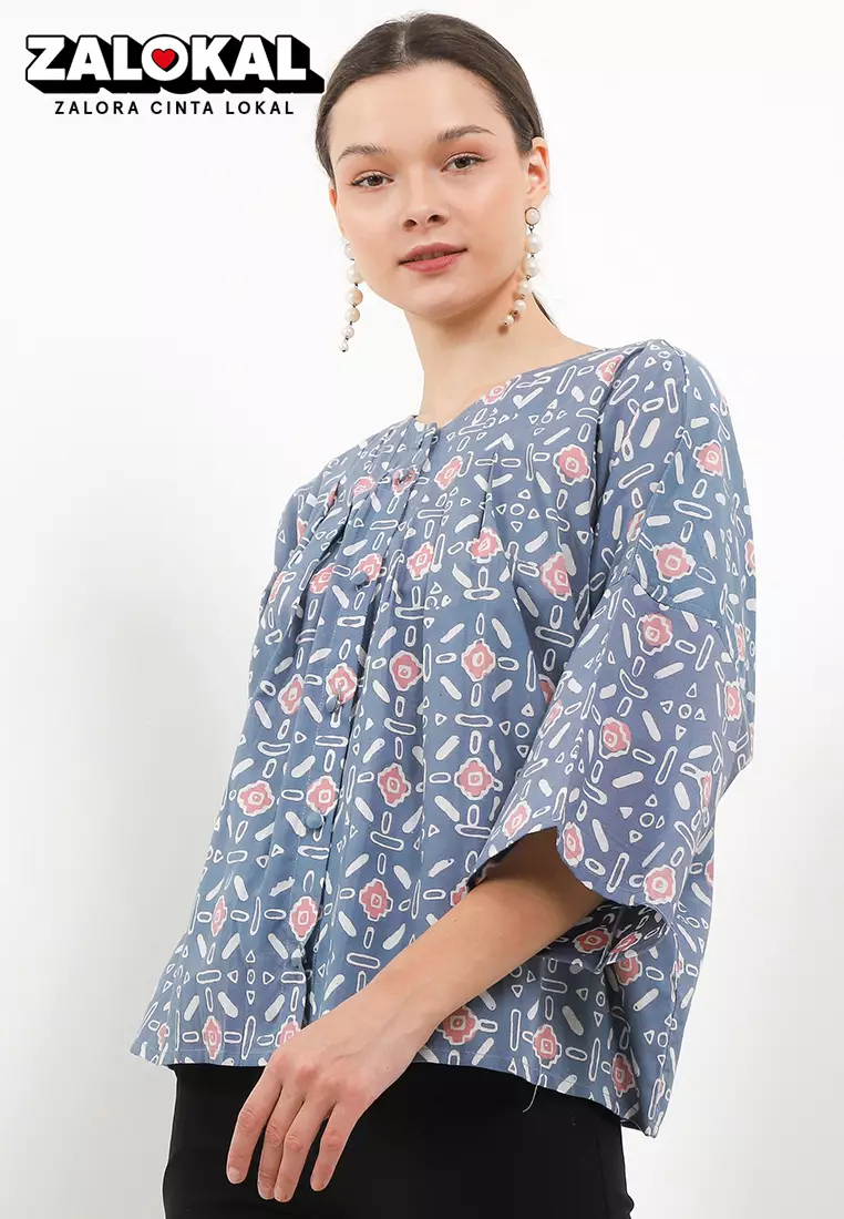 Jual Brahmani Batik Diwani Blus Batik Tali Belakang Original 2024 ...