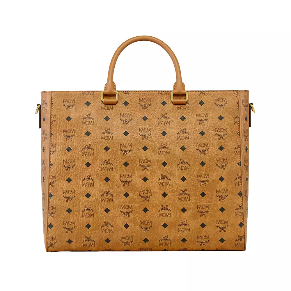 Jual MCM Diamond E/W Visetos Large Tote Bag Cognac Original 2025 ...