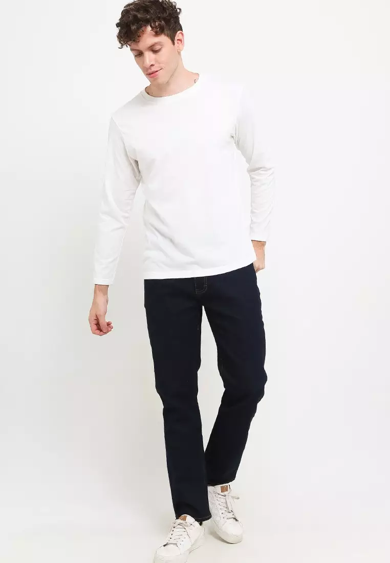 Jual Carvil Carvil Jeans Pria JEANS KAZU-3A INDIGO BLUE Original 2025 ...