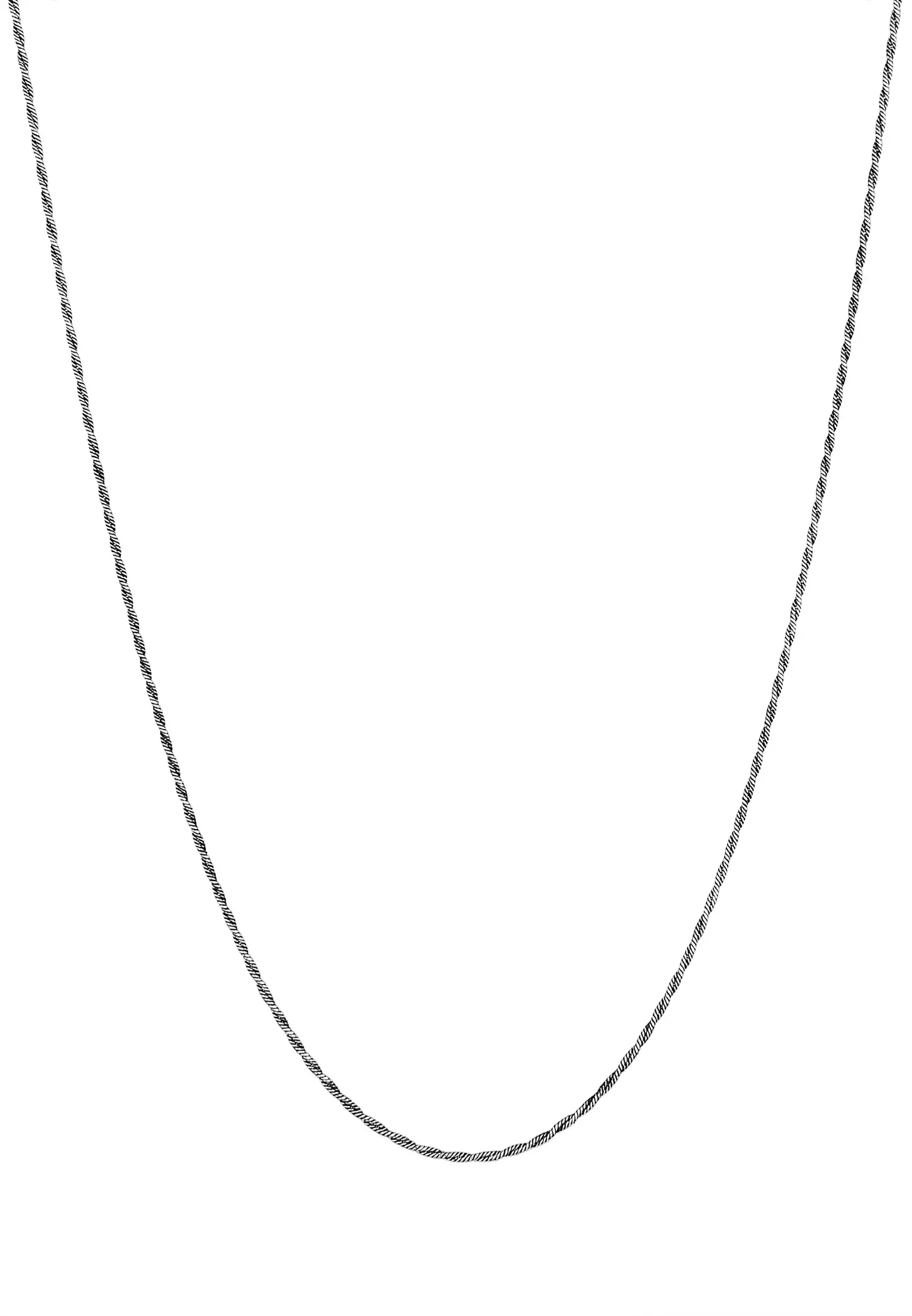 Buy Kuzzoi Men's Silver Twisted Rope Chain Necklace – Oxidised 2026 ...