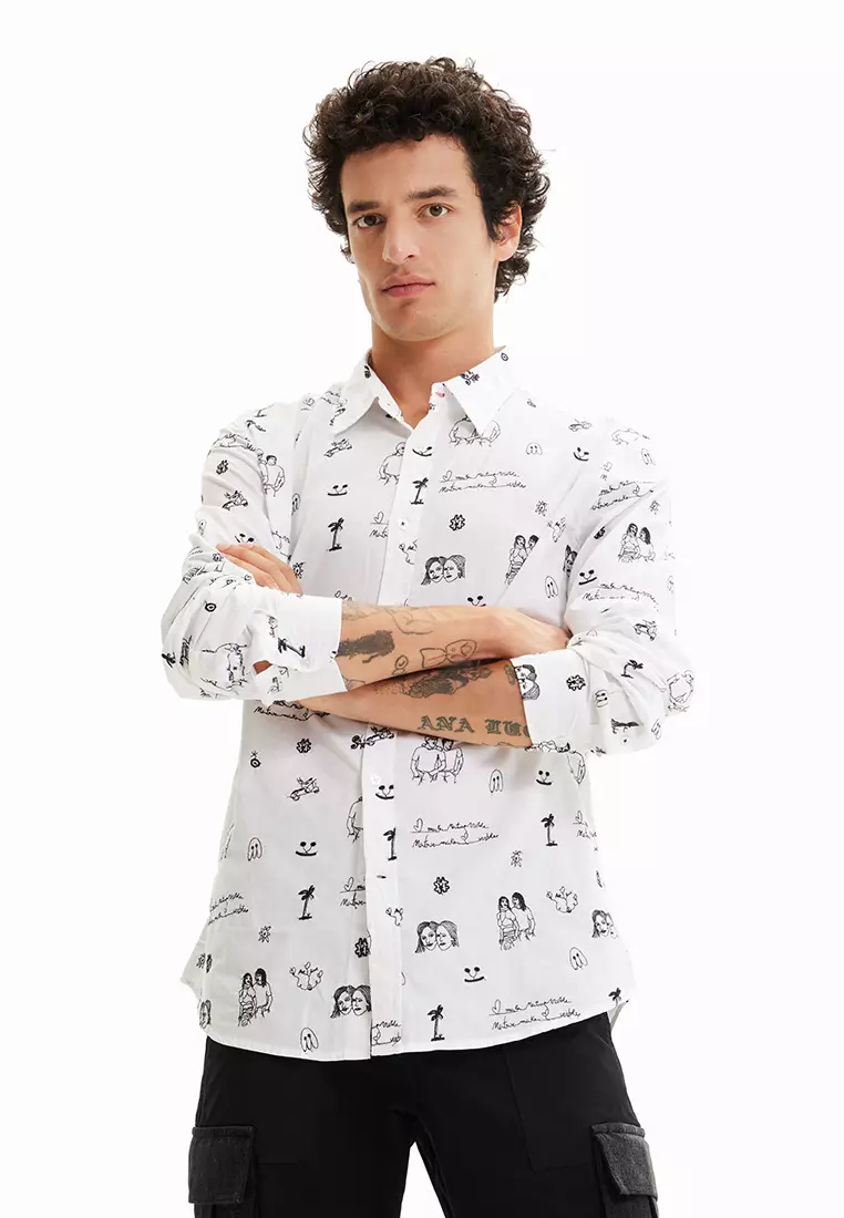 Buy Desigual Desigual Men's Long Sleeved Shirt 2025 Online | ZALORA