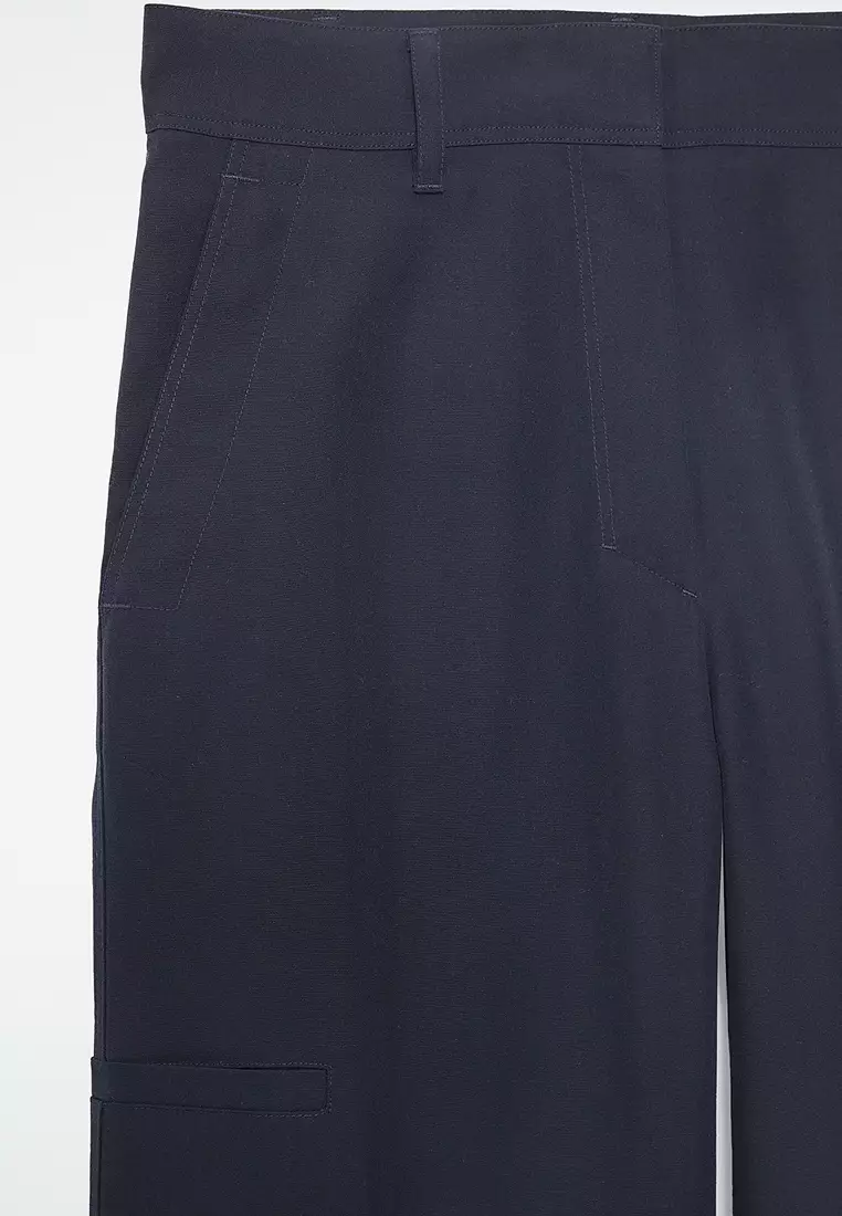 Buy COS Barrel-Leg Utility Trousers Online | ZALORA Malaysia