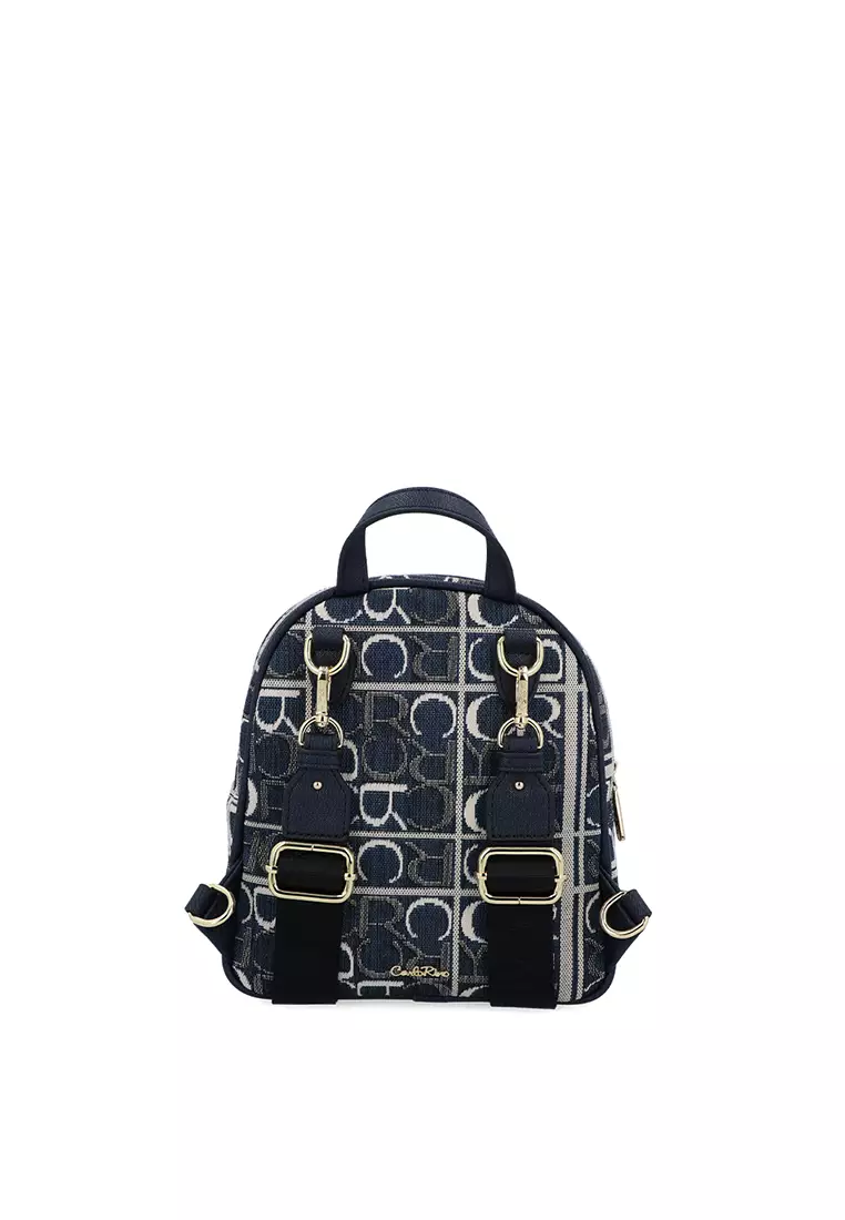 Buy Carlo Rino Dark Blue Carlo GEO Jacquard Backpack Online | ZALORA ...