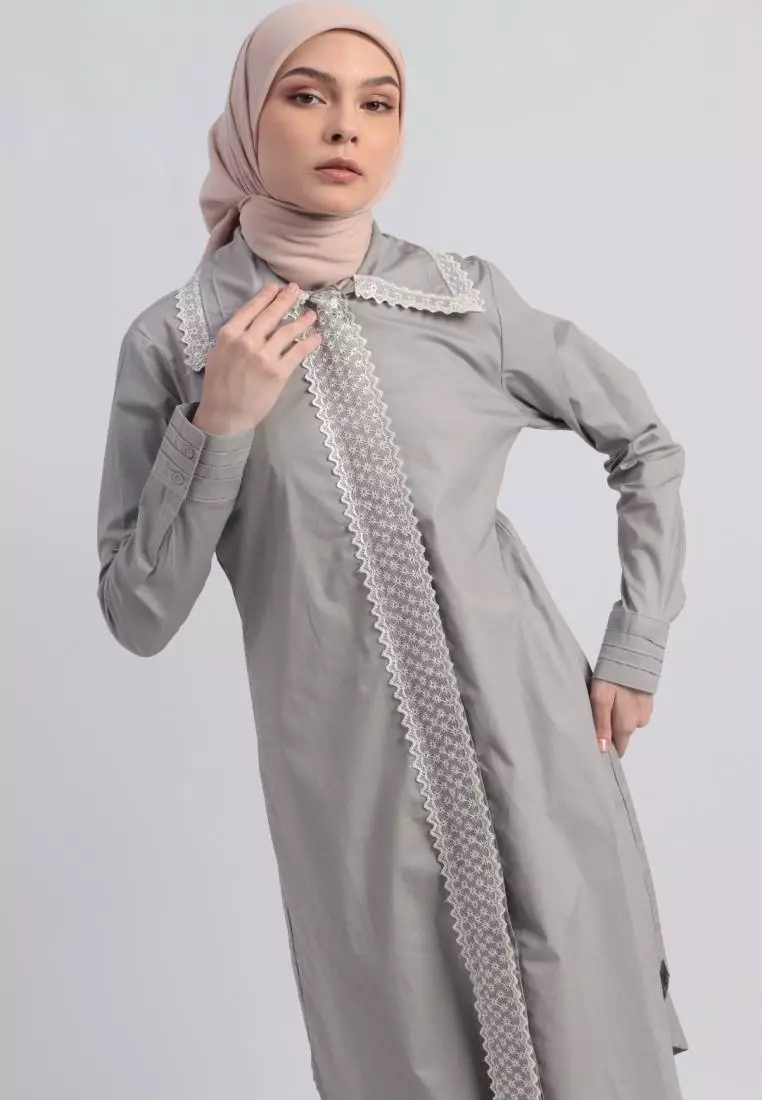 Jual Anggiasari Mawardi Luna Grey Tunik Original 2025 | ZALORA Indonesia