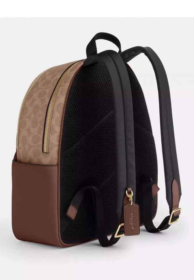 COACH Court Backpack In Signature Canvas 2026 | Buy COACH Online ...