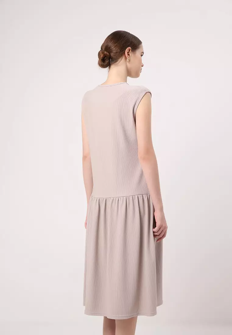 Jual Berrybenka Label Sofia Odelle Dress Grey Original 2024 | ZALORA ...