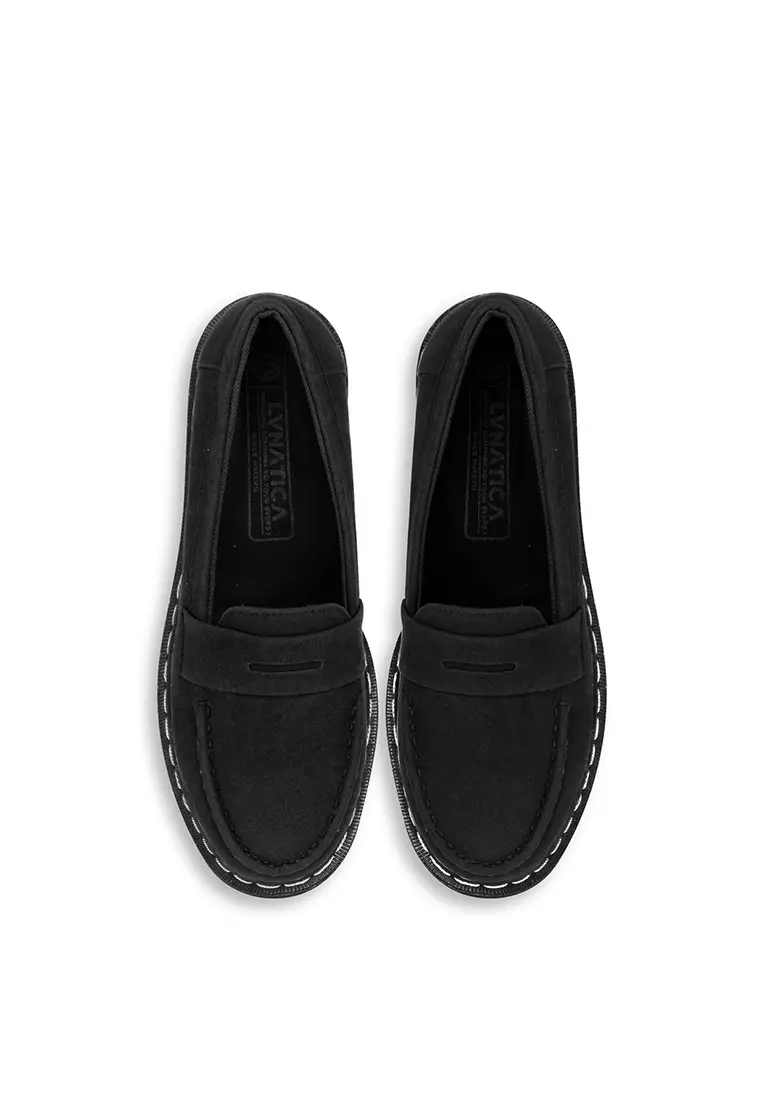 Jual Lvnatica Lvnatica Archer Suede Black Loafers Shoes Original 2026 ...
