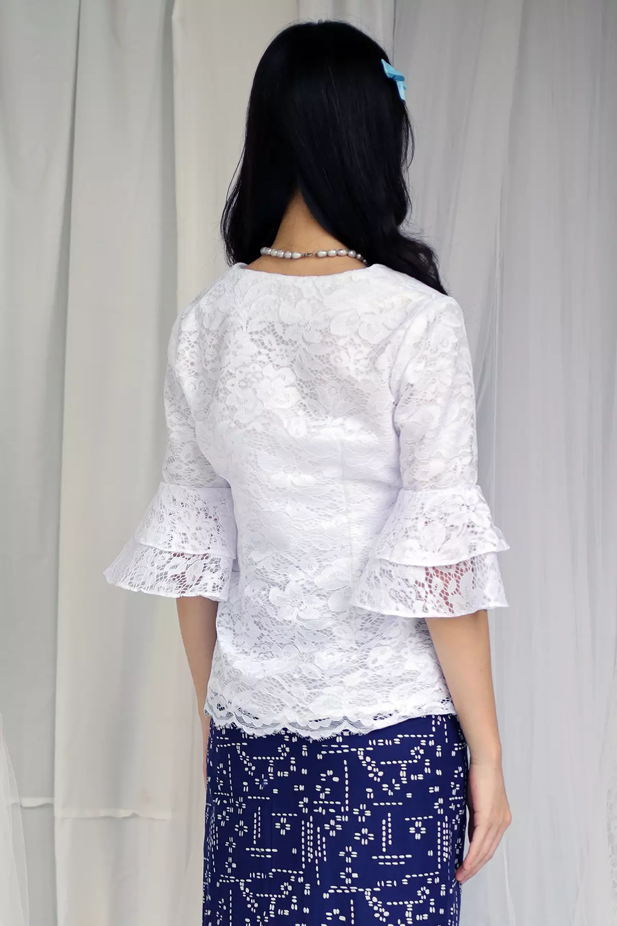 Jual DhieVine Batik Malika Embun Pagi Putih Kebaya Raya Original 2025 ...