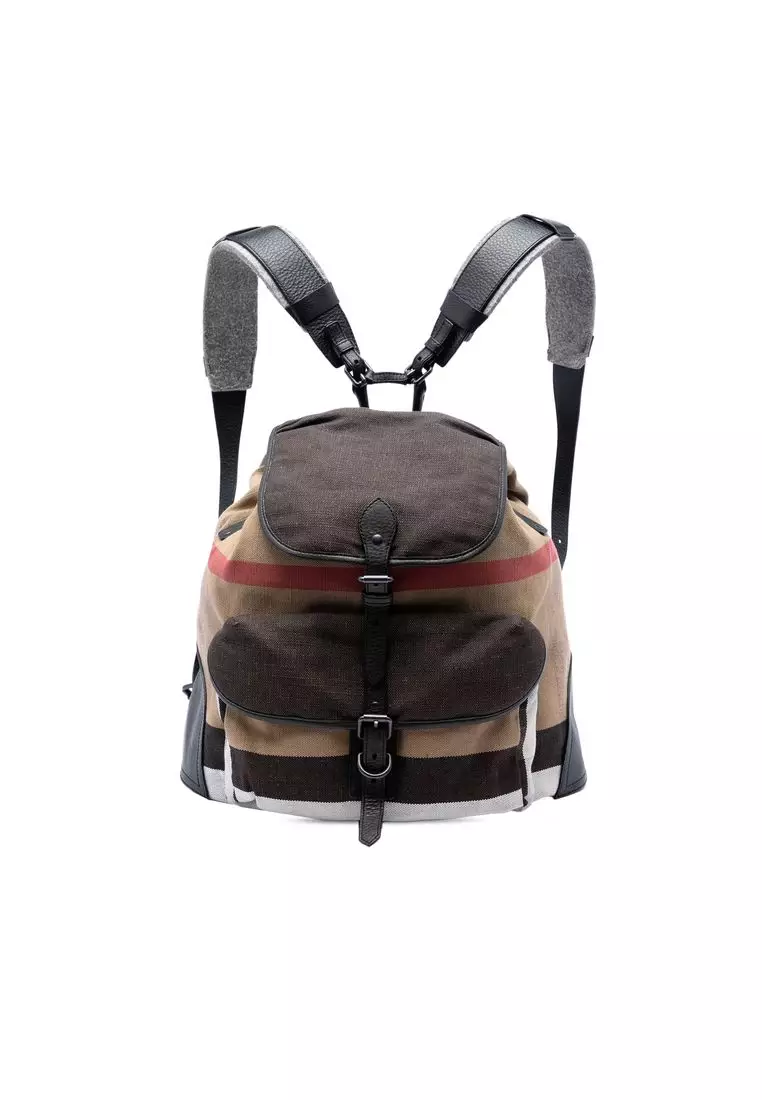 Buy BURBERRY Pre-Loved Burberry Mega Check Canvas Korbin Backpack 2026 ...