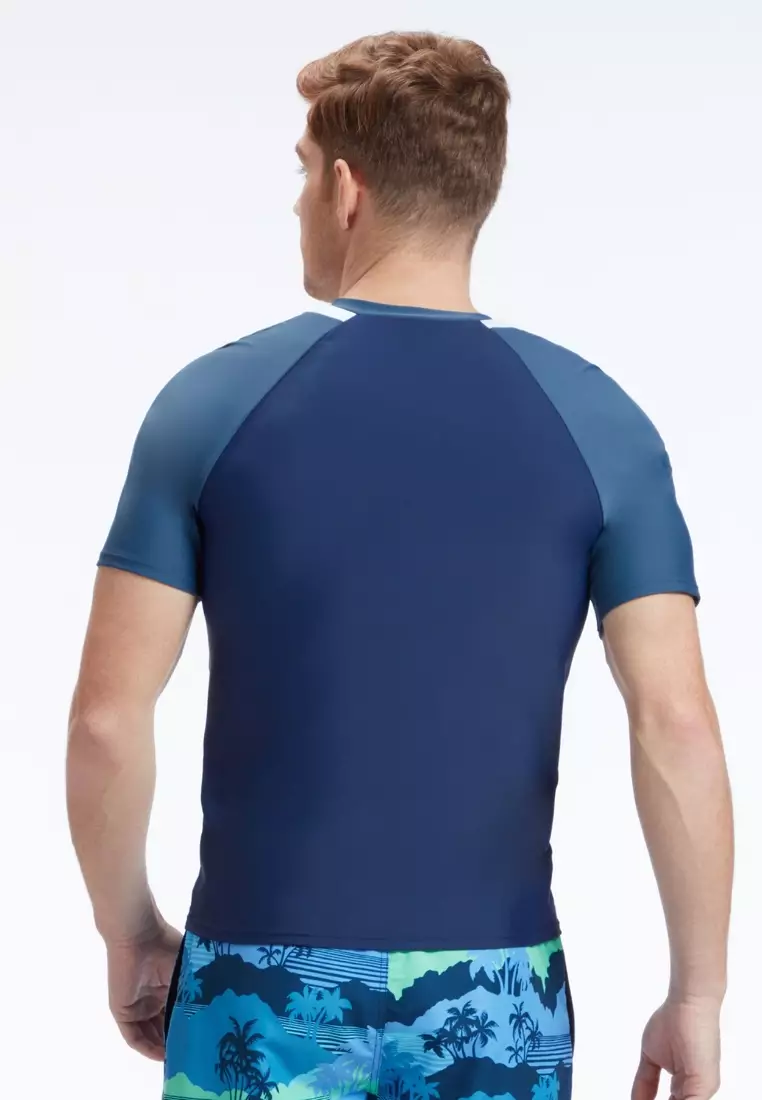 Buy Sunseeker Manner Raglan Navy Short Sleeves Rash Guard 2025 Online ...