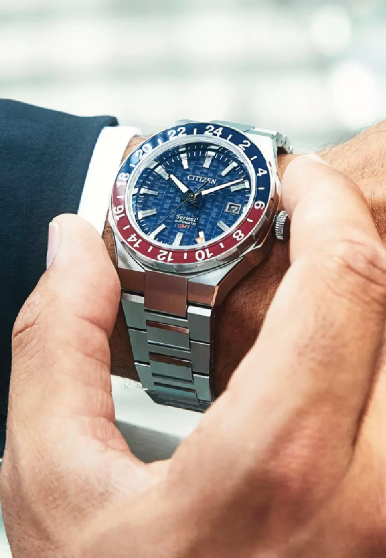 Buy Citizen Citizen Series 8 800 Mechanical GMT Navy Dial Watch NB6030 ...