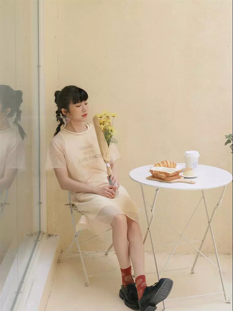 OBSTYLE Café Family. True Two-Piece Sheer Mesh Letter Print Short Dress ...