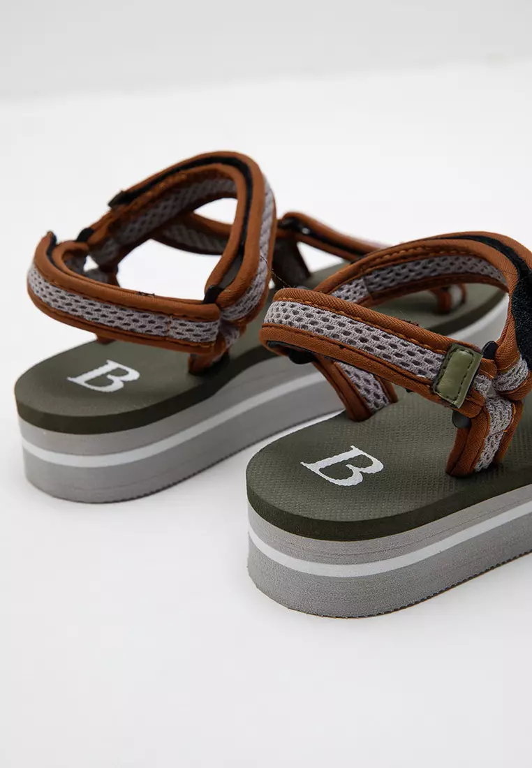 Jual Berrybenka Label Sofia Sella Eva Sandals Olive Original 2024 ...