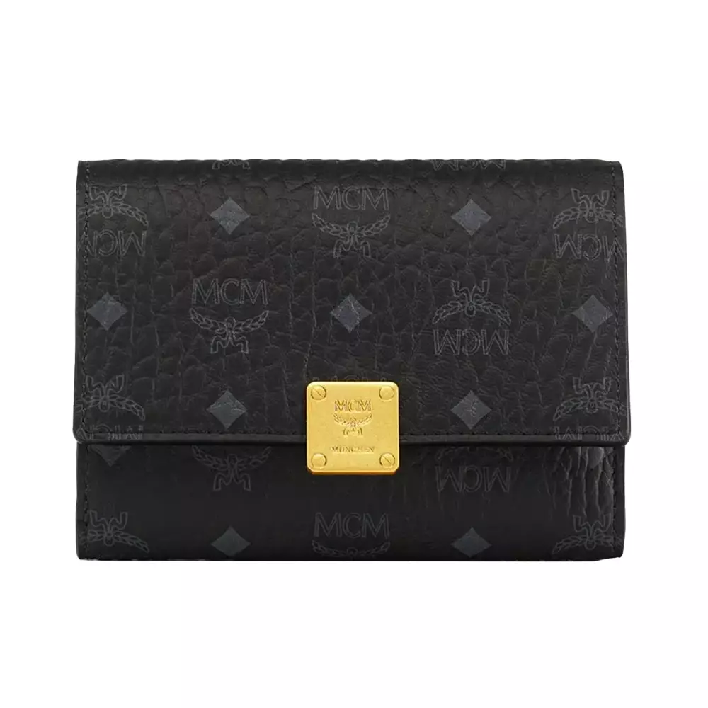 Jual MCM Small Aren Trifold Wallet Visetos Black Original 2025 | ZALORA ...
