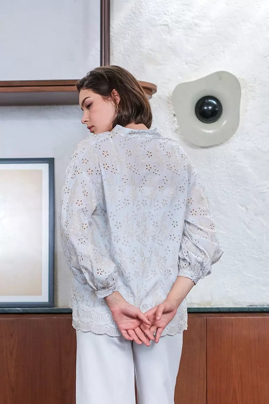 Jual Asiro Asiro Afreen Blue Blouse Atasan Wanita Linen Original 2025 ...