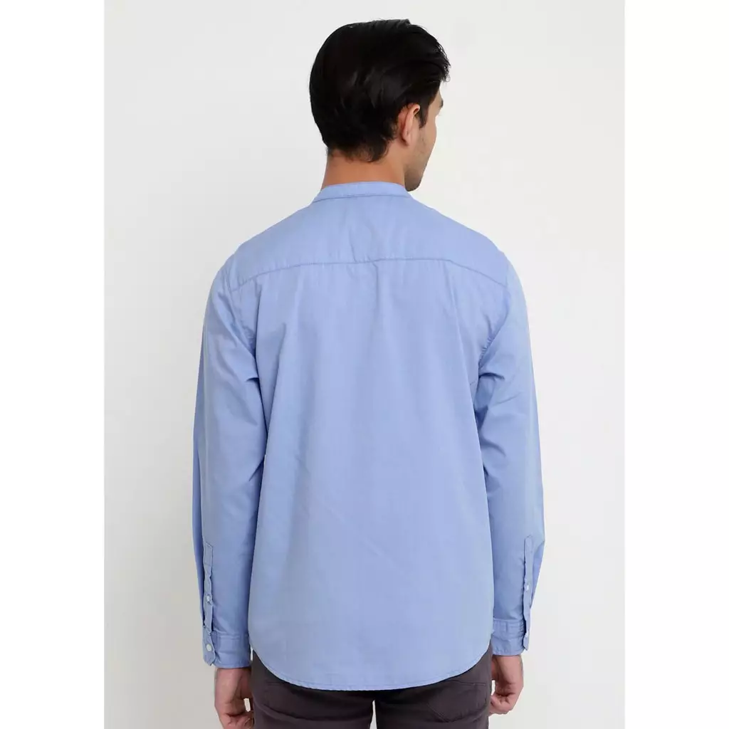 Jual TRIPLE TRIPLE Kemeja (LS MC 411 BLU) Lengan Panjang Slim Fit ...
