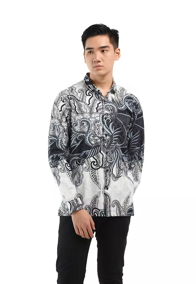 Jual Manzone MANZONE Kemeja Pria Lengan Panjang HIRAWAN 01-WH - WHITE ...