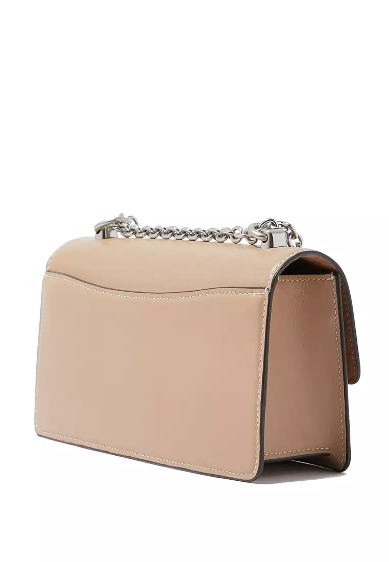 Buy Coach Eliza Flap Crossbody Bag - Beige 2025 Online | ZALORA