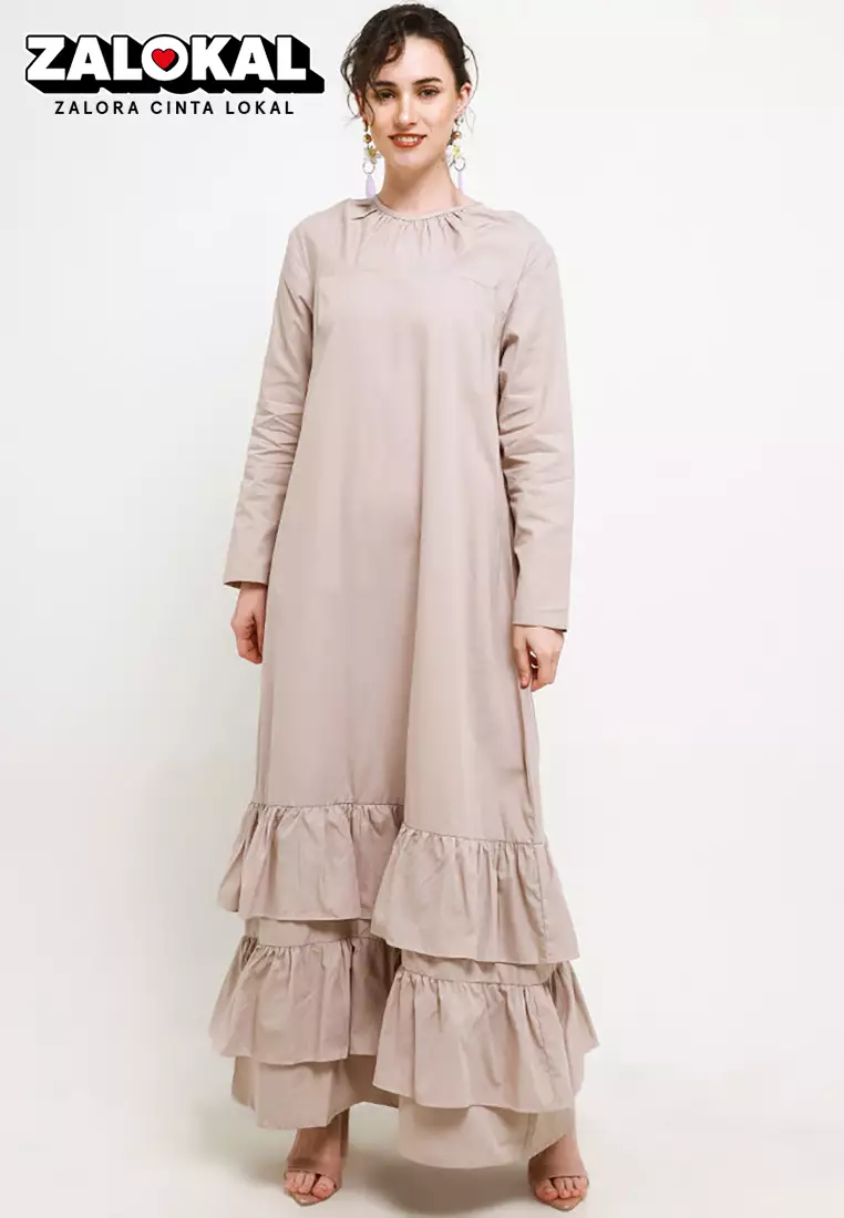 Jual HAZELNUT Sabiya Dress Original 2024 | ZALORA Indonesia