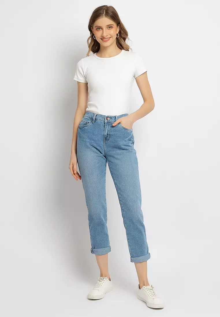 Jual C2 Outfitters C2 Valcom Blue Jeans Boyfriend Original 2025 ...