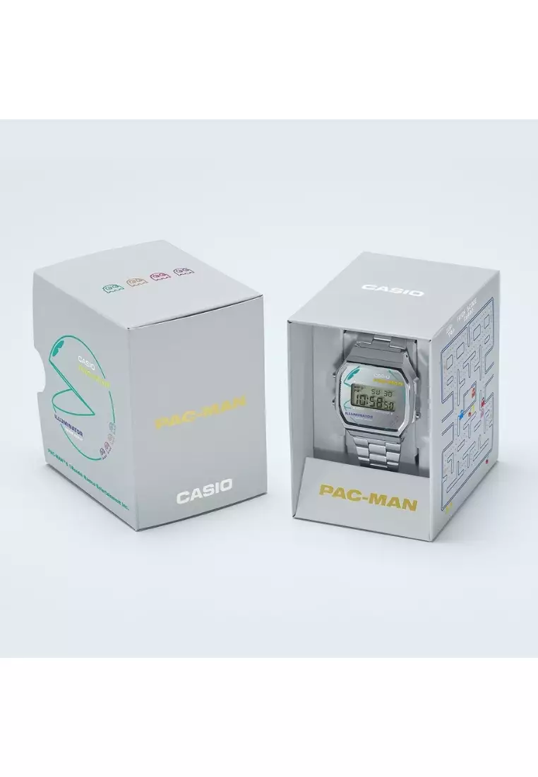 Buy Casio CASIO PAC-MAN COLLAB MODEL DIGITAL SILVER STEEL WATCH ...