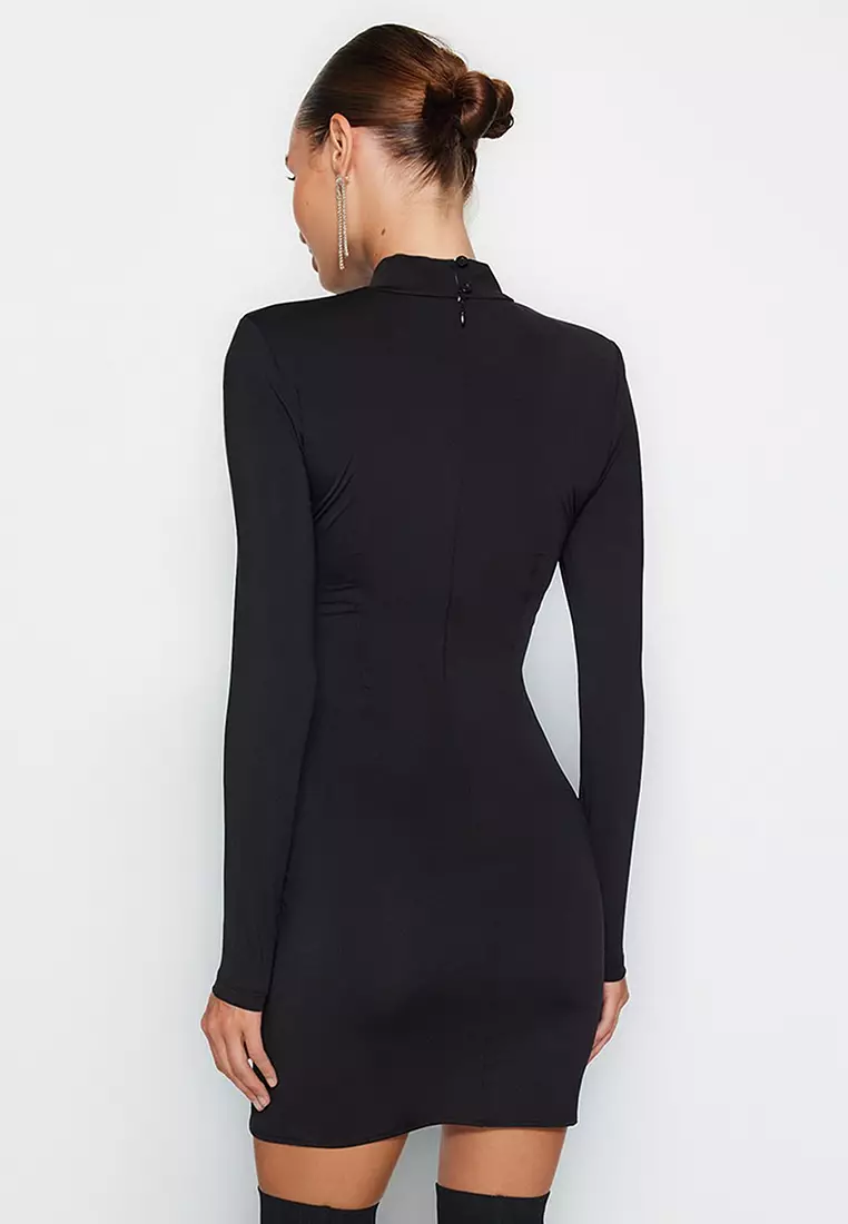 Buy Trendyol Stand-Up Collar Dress Online | ZALORA Malaysia