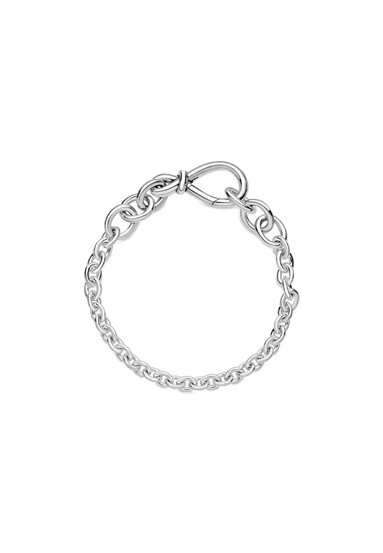 Buy Pandora Pandora Chunky Infinity Knot Sterling Silver bracelet ...