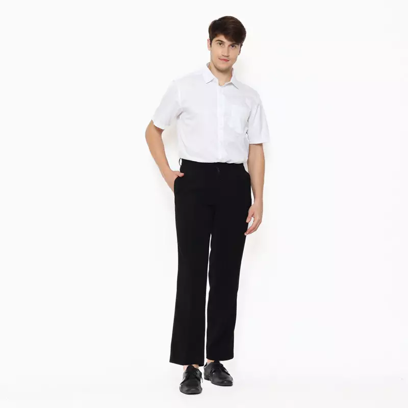 Jual Lawell Lawell Celana Bahan Pria Pleats Formal – Celana Kerja ...