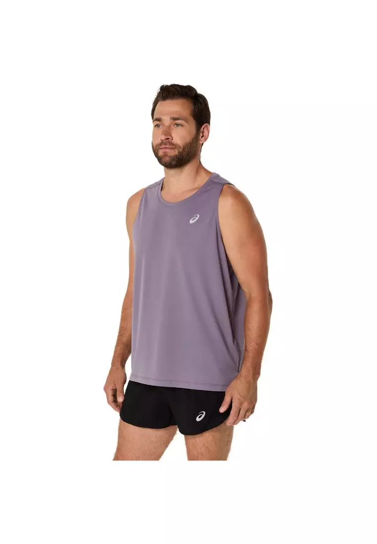Buy ASICS Men SILVER SINGLET 2025 Online | ZALORA