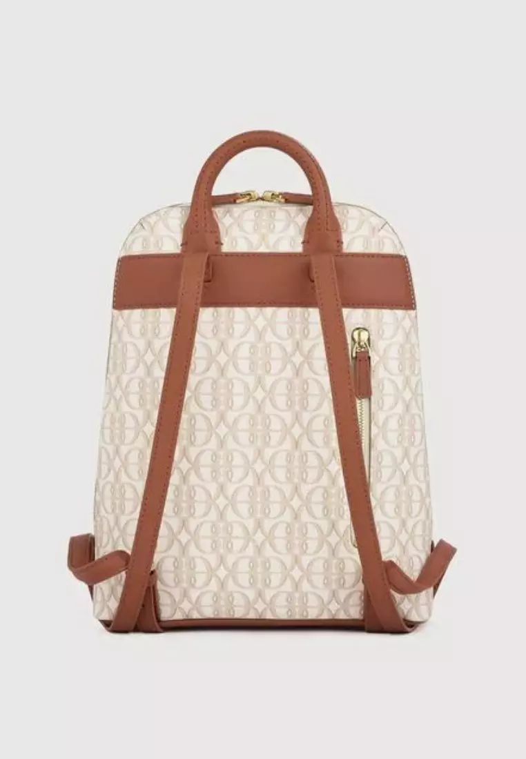 Jual BONIA La Luna Monogram Small Backpack White Latte Original 2025 ...