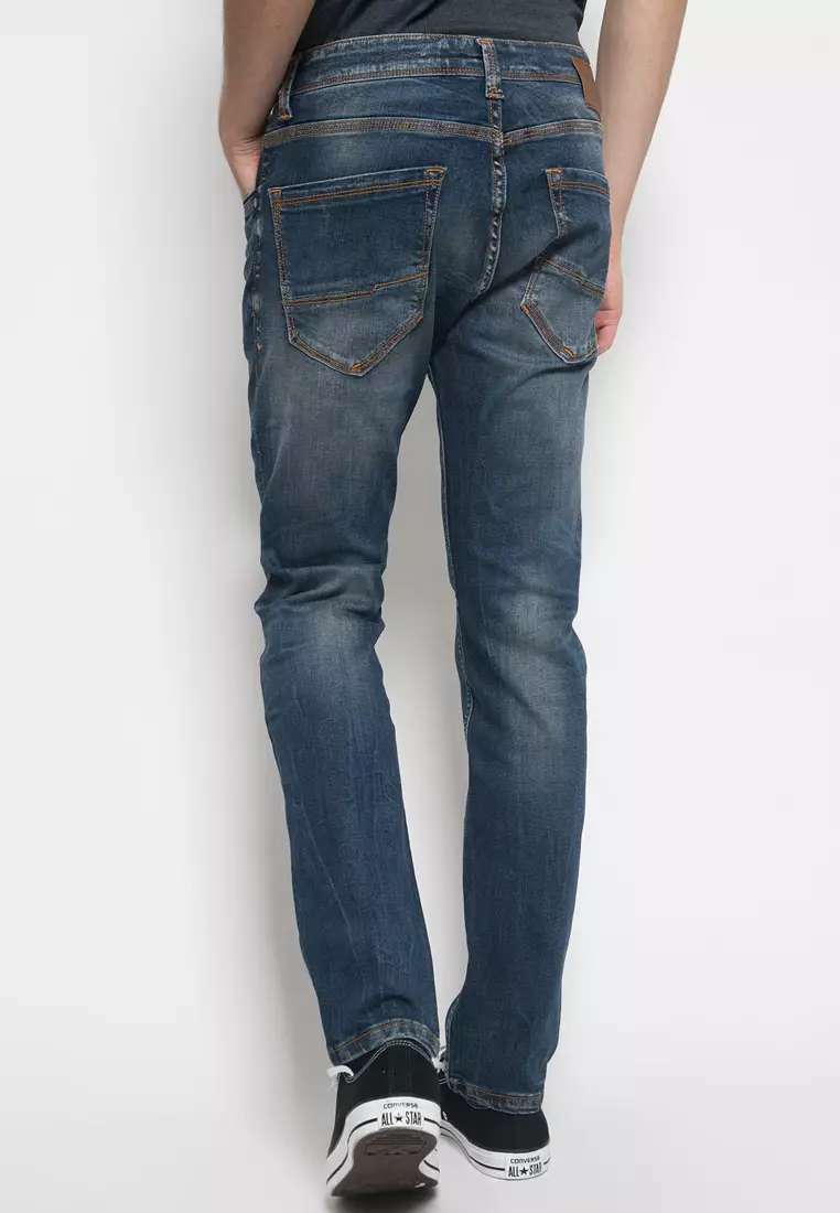 Jual LGS LGS - Celana Panjang Jeans - Premium - Biru - Slim Fit ...