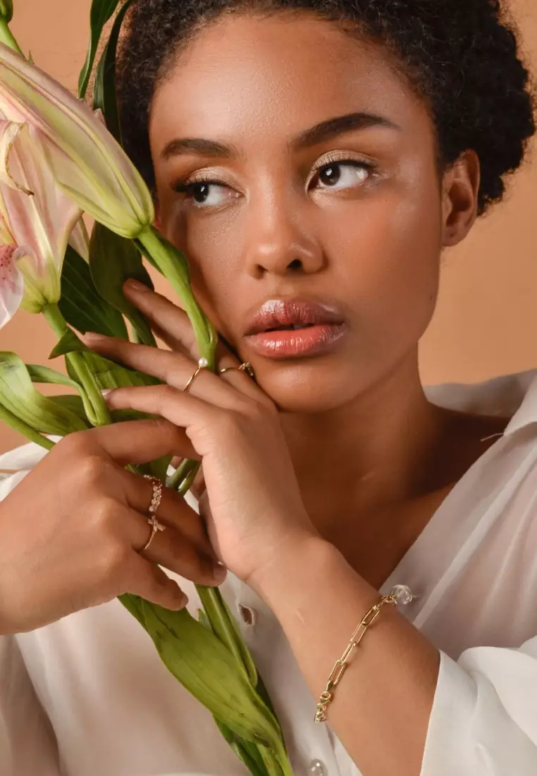 Buy Foundry Pearl Stacker Ring 14k Gold 2025 Online | ZALORA Philippines