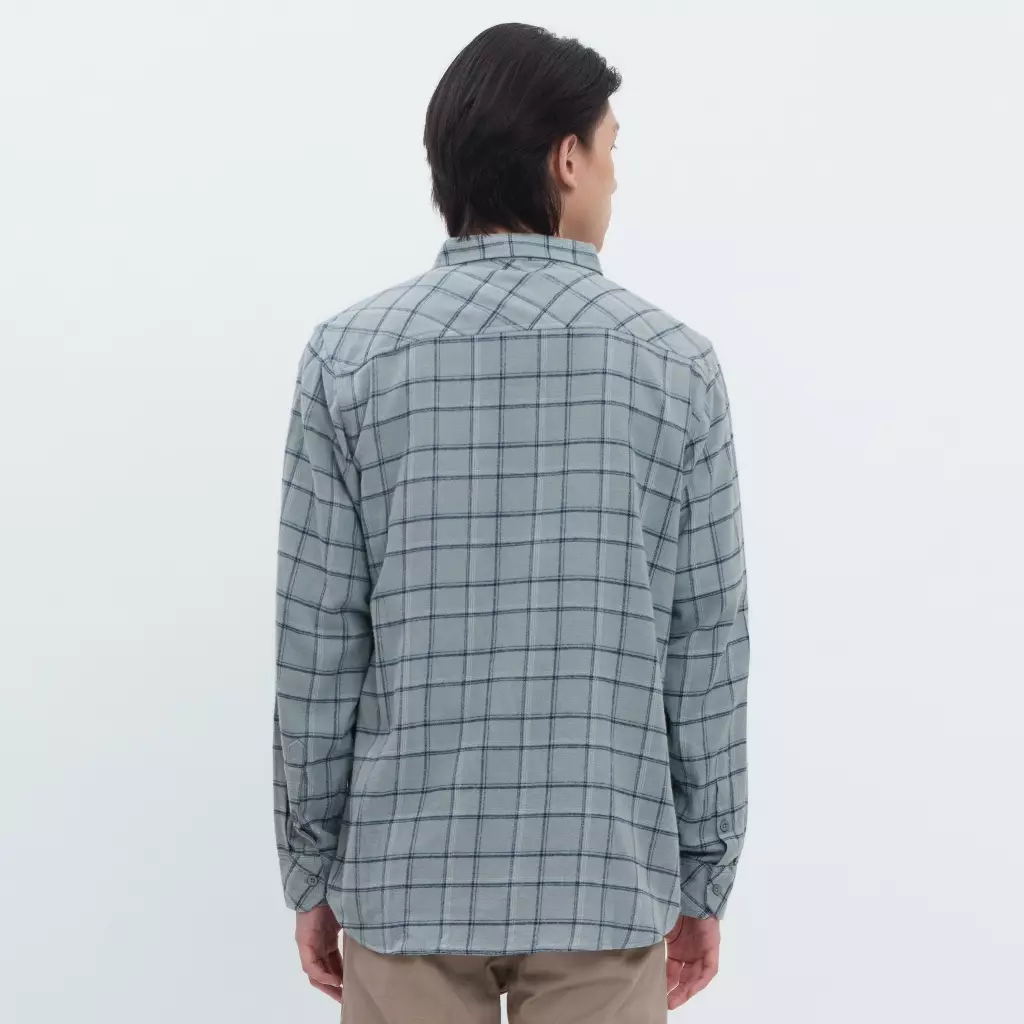 Jual M231 M231 Kemeja Pria Flannel Panjang Biru 0294 Original 2024 ...