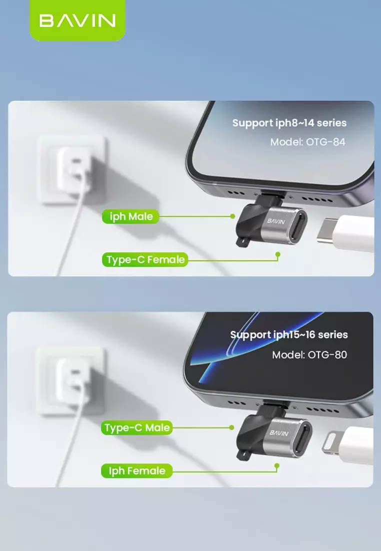Buy BAVIN O80 OTG Adapter Fast Charging Mini Portable Multi-System ...