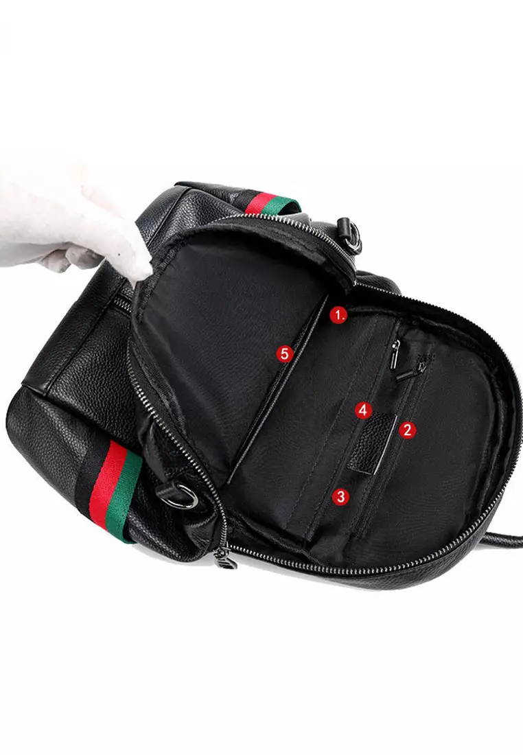 Buy ZITIQUE Simple head layer cowhide backpack Online | ZALORA Malaysia